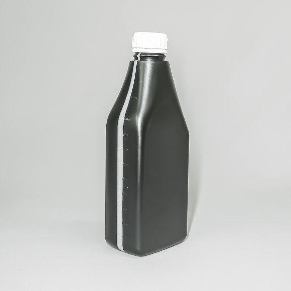 Rectangular HDPE Plastic Oil Bottle -1 Litre | 30% PCR