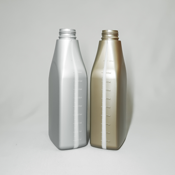 Rectangular HDPE Plastic Oil Bottle -1 Litre | 30% PCR